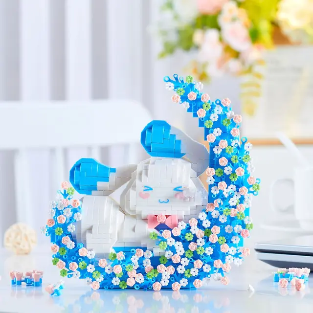 Cinnamoroll Micro Building Blocks Sanrio Dreaming Flower Moon DIY ...