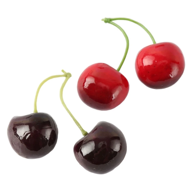 10 Pair Artificial Cherry Fruit False Cherries Simulations Cherries ...