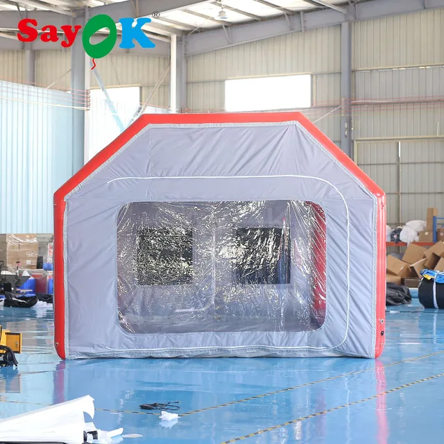 SAYOK 7m Giant Inflatable Paint Booth Inflatable Spray Booth PVC Truck ...