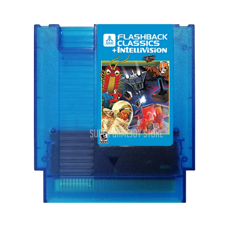 Atari 21 + Intellivision 40 V2 Version 61 in 1 Game Cartridge for NES ...