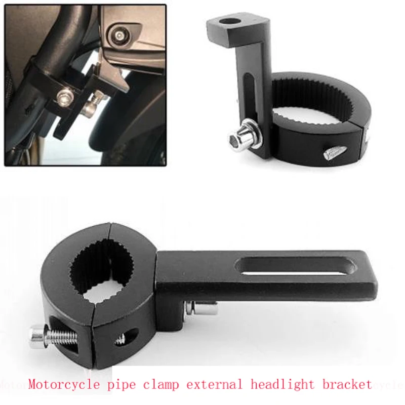 Motorcycle Spotlight Bracket Fixture Single Hole Aluminum Alloy Bumper ...