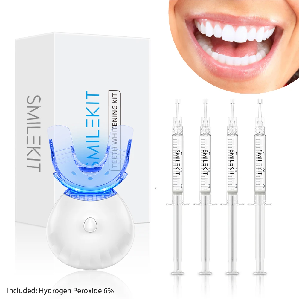 Teeth-Whitening-Kit-LED-Light-Tooth-Whitener-Mouth-Trays-4pcs ...