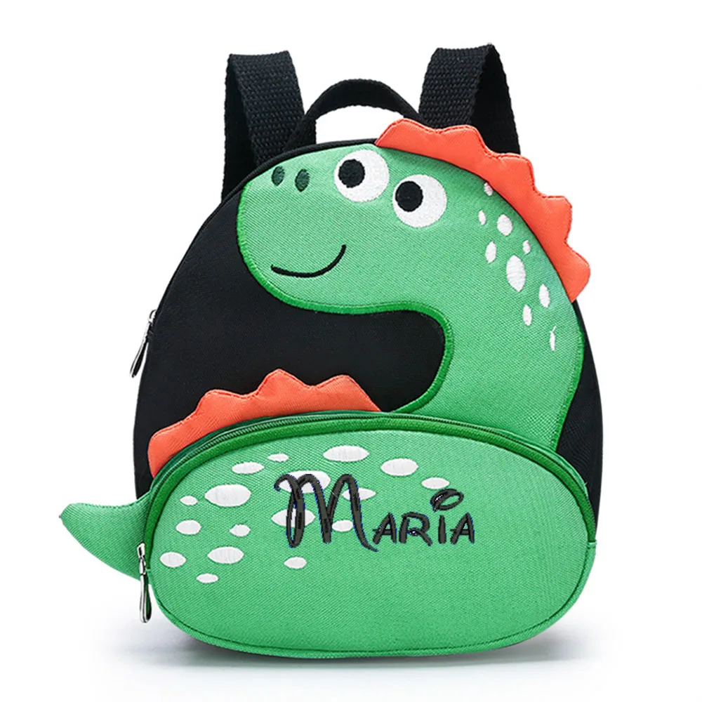 Personalized-Custom-Cartoon-Cute-Dinosaur-Backpack-Embroidered-Anti ...