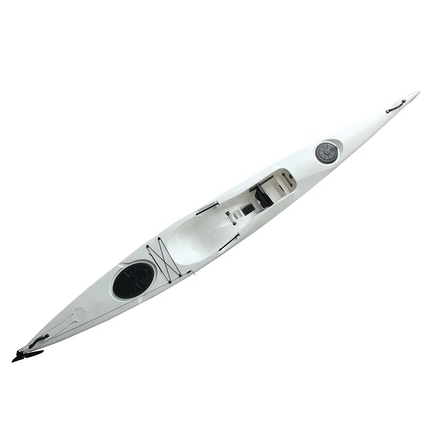 NEW 5.07m HDPE Plastic Surfski Kayak 2 Layer Hard Construction Surf Ski ...