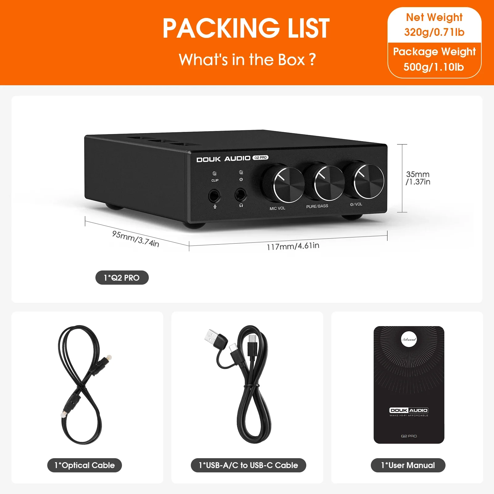 Douk Audio Q2 PRO USB/Optical Цифро-Аналоговый Конвертер | AliExpress