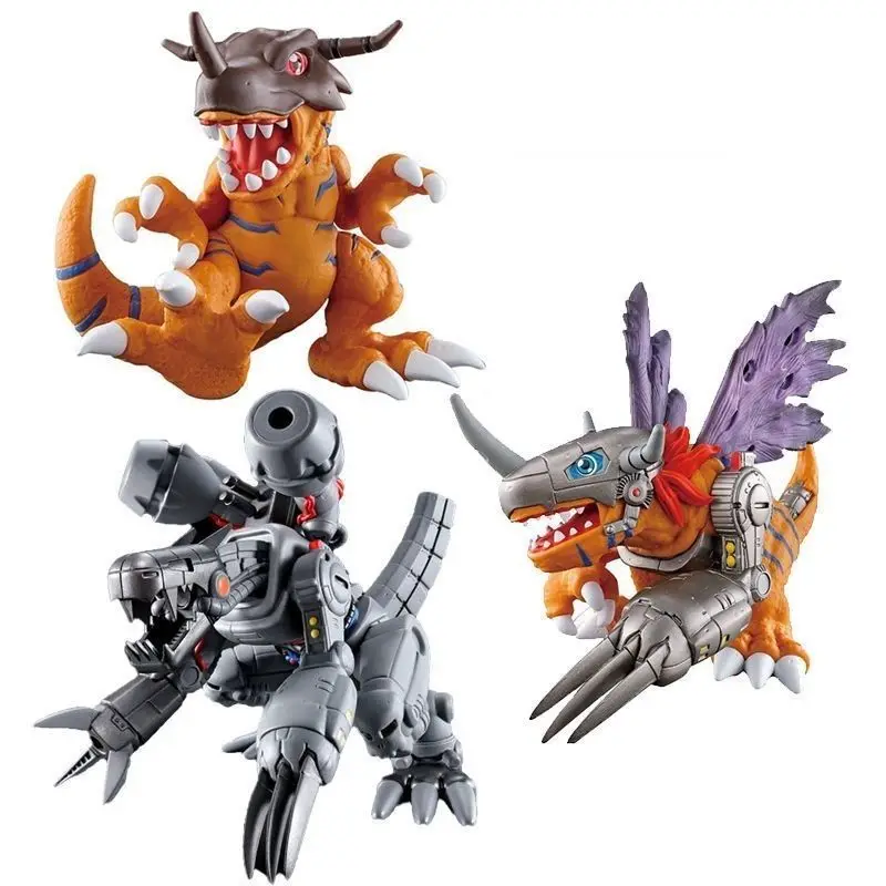 14-17cm Digimon Adventure Anime Figure Greymon Metal Greymon Action ...