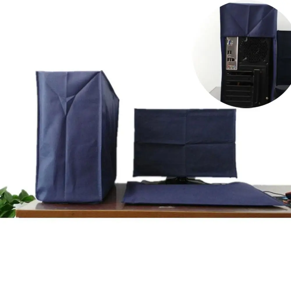 3PCS-19-To-34-Inches-Desktop-Computer-Dust-Cover-Blue-Moisture-proof ...