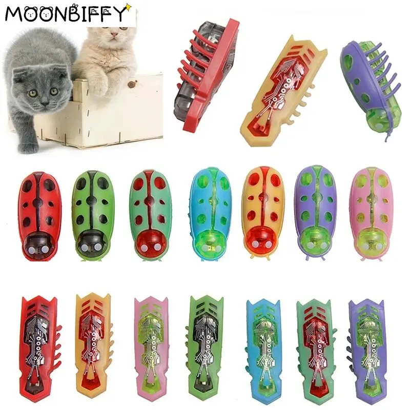 Pet Interactive Electric Bug Cat Toy Cat | Electric Beetle Toy Cats ...