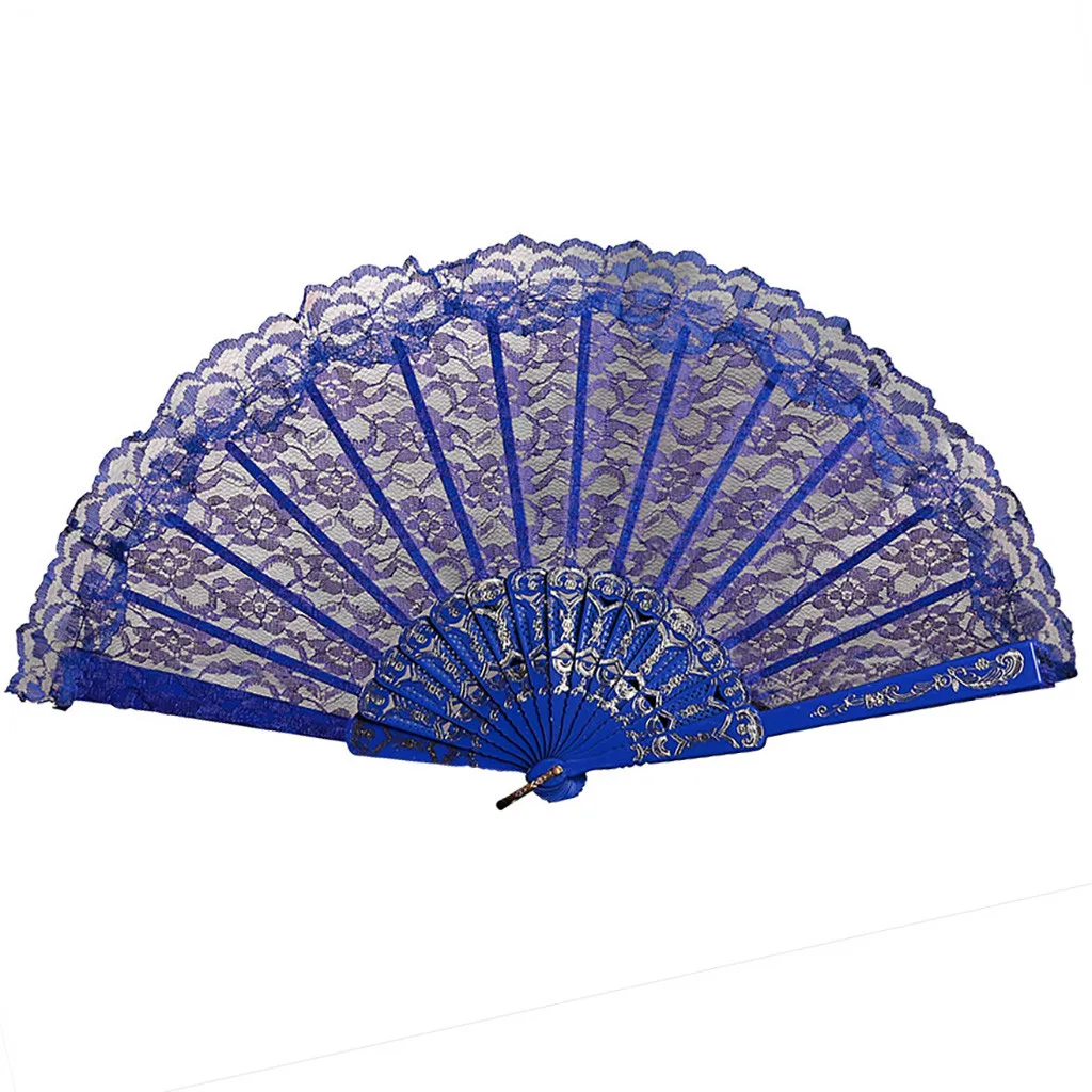 Best-Dance-Wedding-Party-Lace-Silk-Folding-Hand-Held-Flower-Fan ...