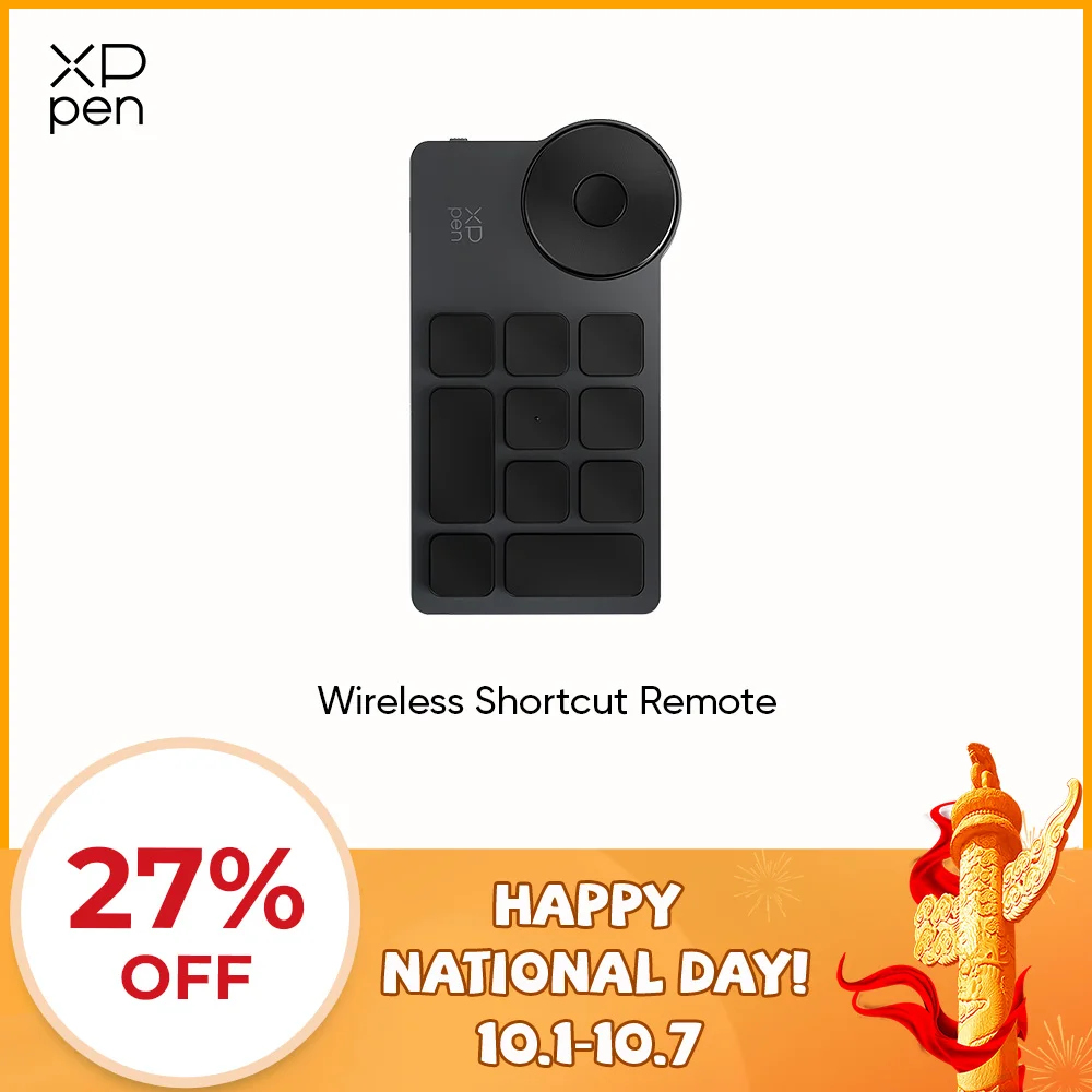 XPPen-ACK05-Wireless-Shortcut-Remote-10-Customized-Shortcut-Keys ...