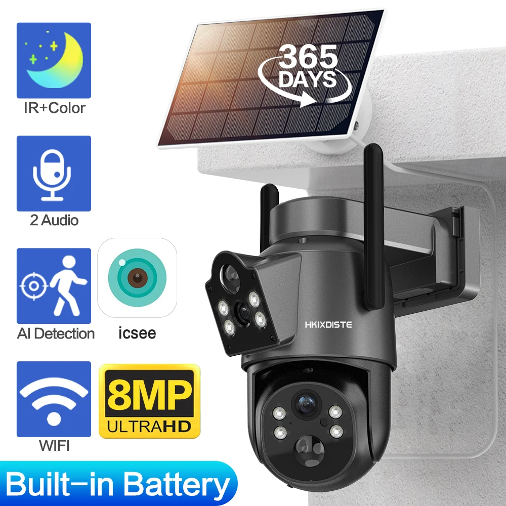 ICSEE-Solar-Wifi-PTZ-Security-Camera-4K-Dual-Lens-Outdoor-Built-in ...