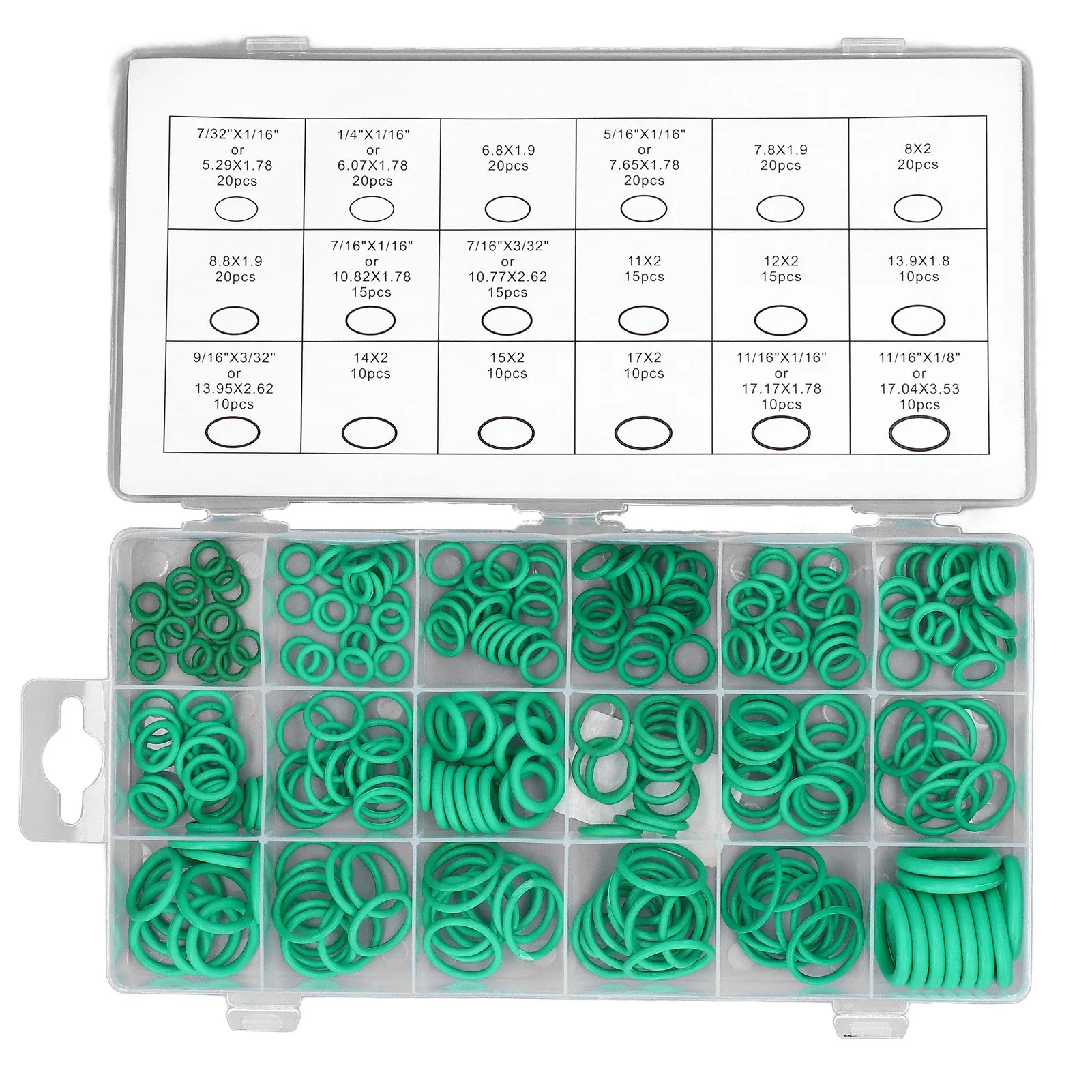 270Pcs-O-Ring-Kit-Rubber-Wear-Resistant-O-Rings-Sealing-Assortment-Set ...