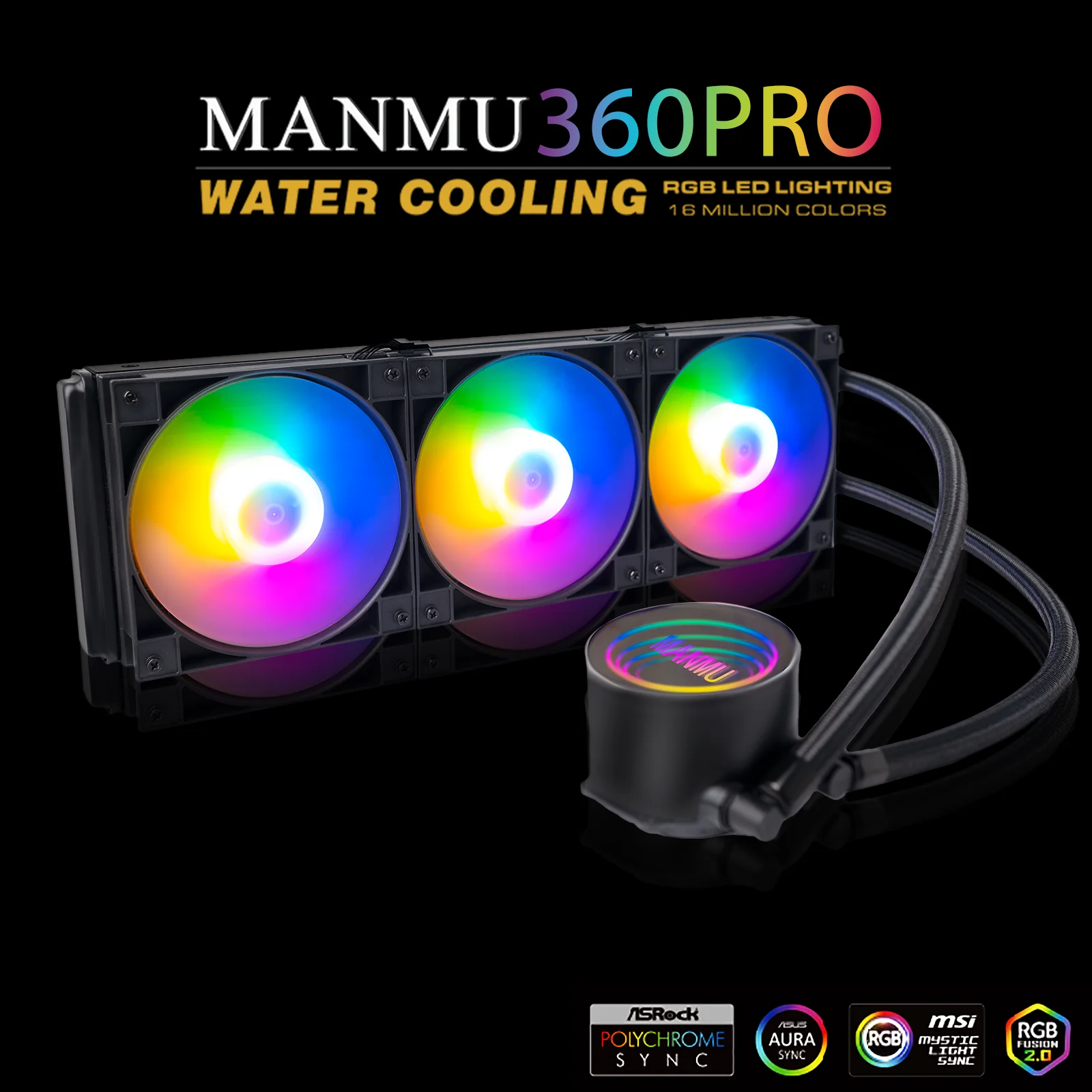White-Water-Cooler-CPU-Cooling-Computer-RGB-ARGB-Water-Cooling-Heatsink ...