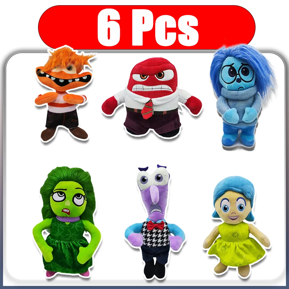 New-20cm-Disney-Movie-Inside-Out-2-Plush-Toys-Sadness-Joy-Cartoon-Plush ...