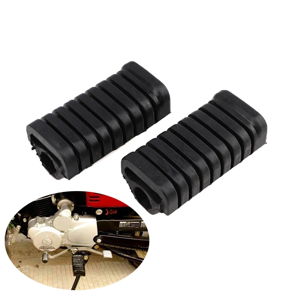 1 Pair Motorbike Foot Peg Rubber Nonslip Footrest Pedal Foot Peg Cover ...