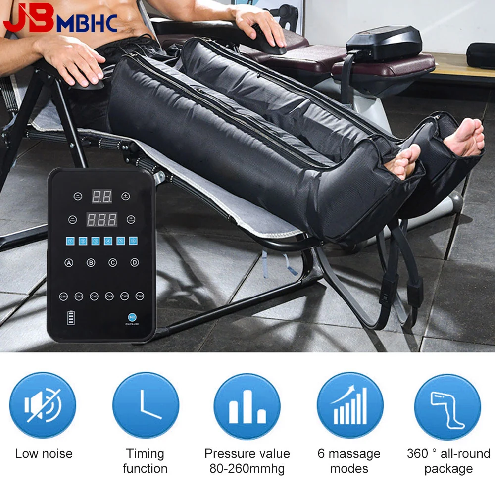 6-Air-Cavity-Air-Wave-Massage-Leg-Massager-Lymphatic-Drainage-Foot-Leg ...