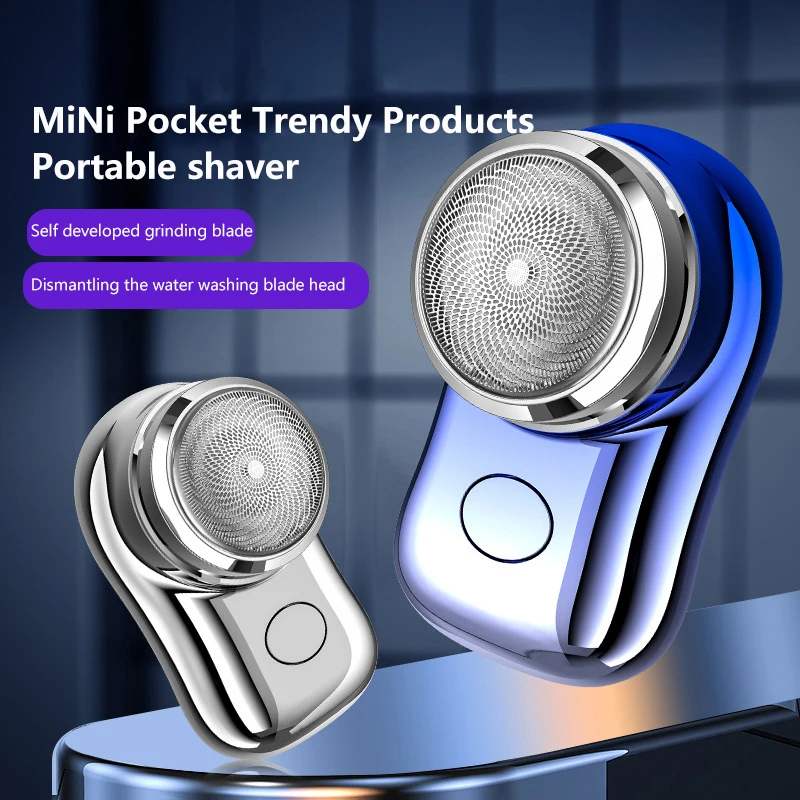 1Pc-Mini-Shaver-For-Men-Travel-Pocket-Size-Electric-Shaving-Washable ...