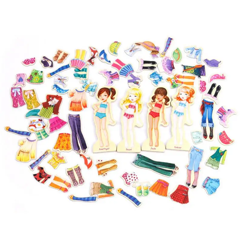 Dress-Up-Puzzle-Toy-Princess-Paper-Dolls-For-Girls-63Pcs-Magnetic ...