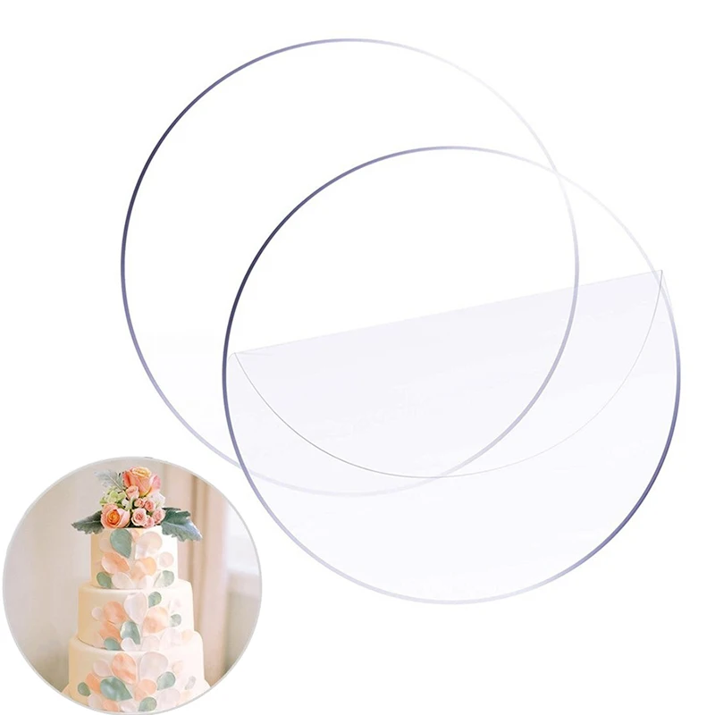 Diameter-10-30cm-Transparent-Acrylic-Cake-Display-Plate-Round-Board ...