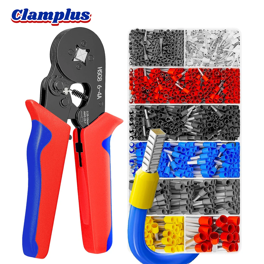 HSC8 6-4A 0.25-10mm² Electrical Wire Connectors Crimping Plier ...