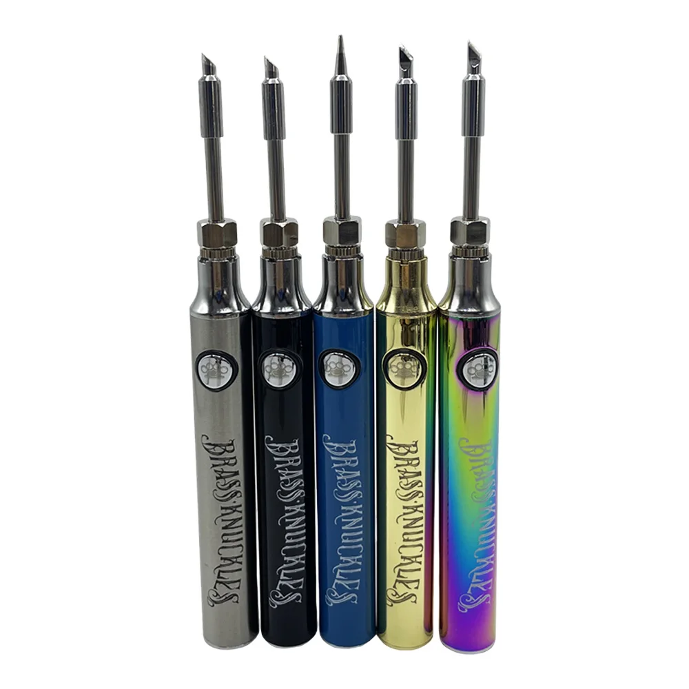 Brass Knuckles Battery Electric Soldering Iron 900mAh 510 Thread ...