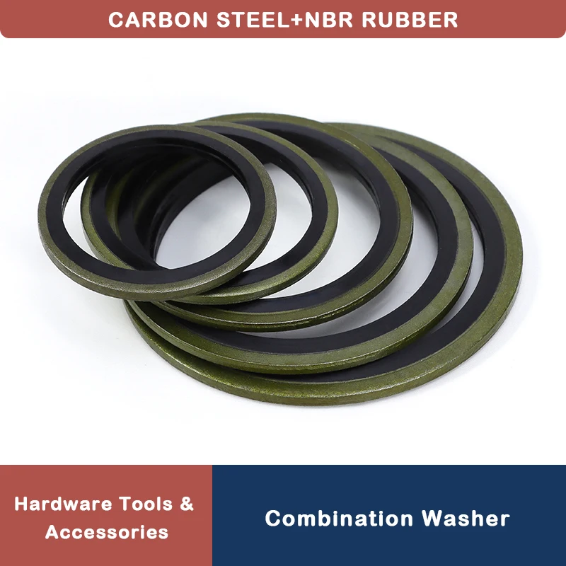 Carbon-Steel-NBR-Rubber-Washer-Gasket-M5-M6-M8-M10-M12-M14-M16-M18-M20 ...