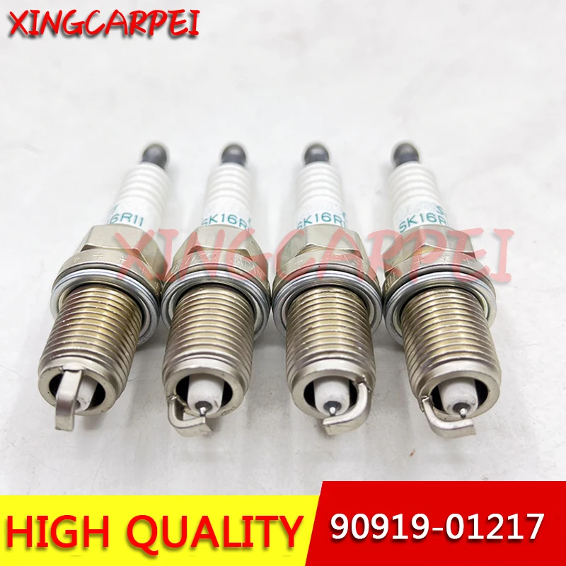 4pcs 90919-01217 Sk16r11 Iridium Spark Plug For Toyota 4runner Celica Corolla Prius Yaris Matrix ...