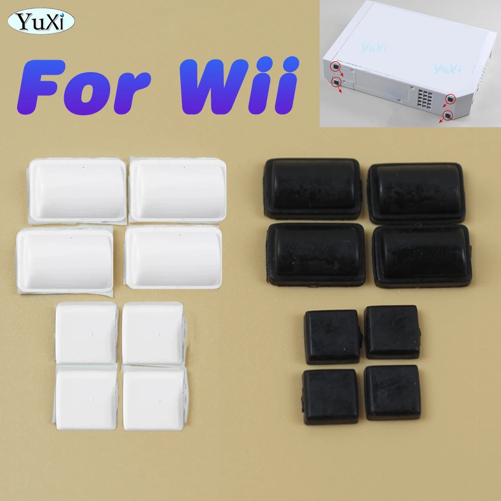 1Set Silicone Screw Rubber Feet Cover For Wii Host Console Non-slip ...