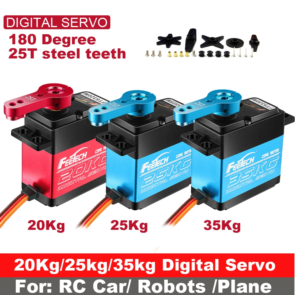 Digital Servo Waterproof Servos Metal Gear Servo 20kg 25kg 35kg High ...