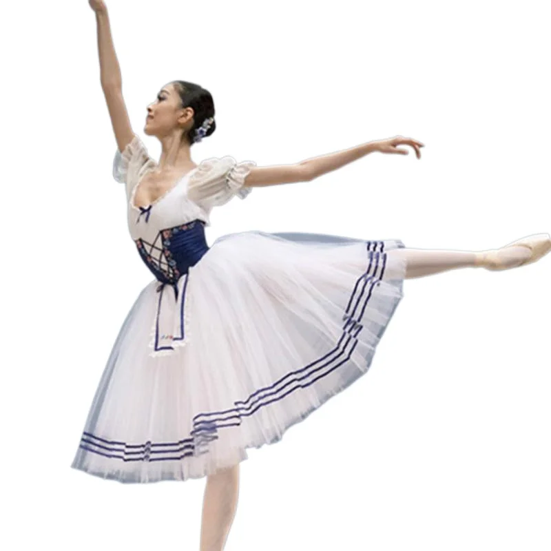 Stage-Wear-Classical-Short-Puff-Sleeve-Giselle-Ballet-Costume-Adult ...