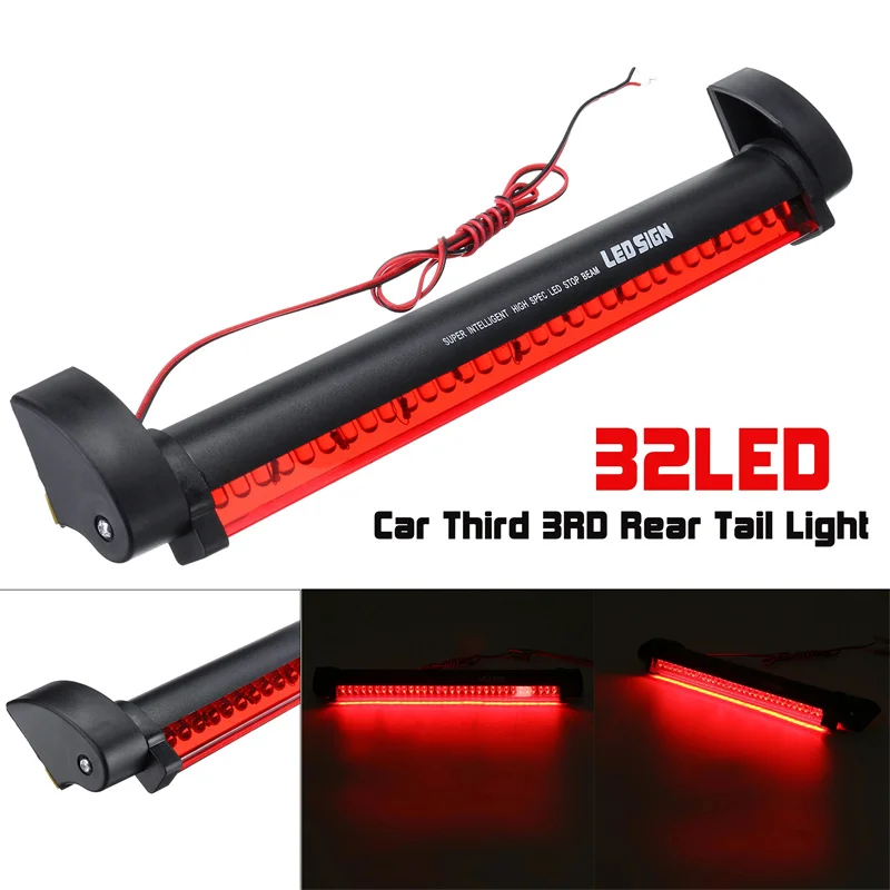 Third Brake Lights Car LED Bar Rear Parking Signal Lamp Truck High ...
