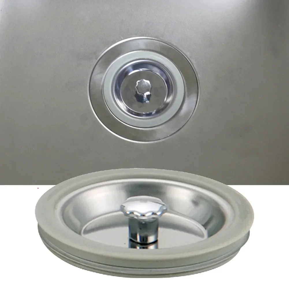 82mm-Stainless-Steel-Kitchen-Sink-Strainer-Stopper-Waste-Plug-Sink ...