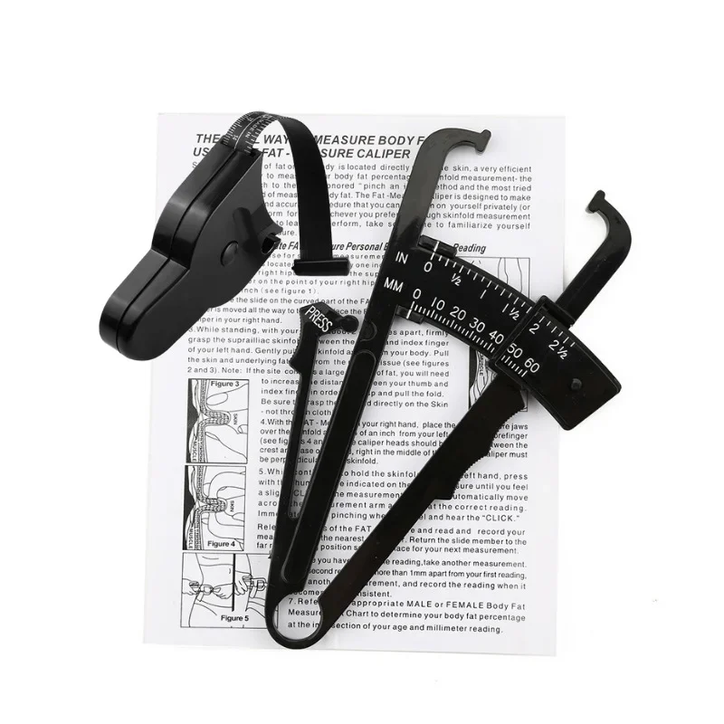 70mm-Skinfold-Body-Fat-Caliper-Set-With-Measure-TapeBody-Skinfold ...