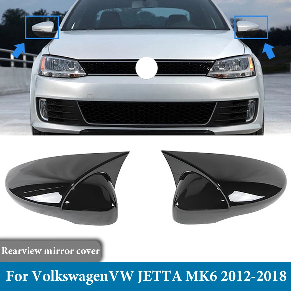 2X-Side-Wing-Mirror-Cover-Caps-For-Volkswagen-VW-JETTA-MK6-2012-2013 ...