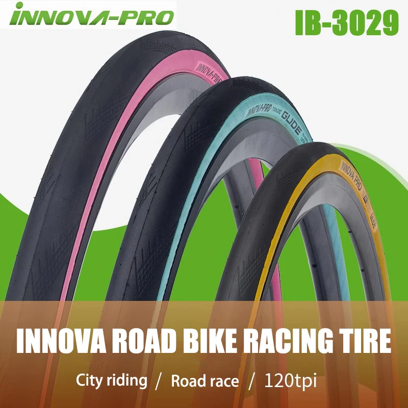 INNOVA-700C-700x25C-28C-30C-Road-Bike-Tire-120TPI-Black-Yellow-Blue ...