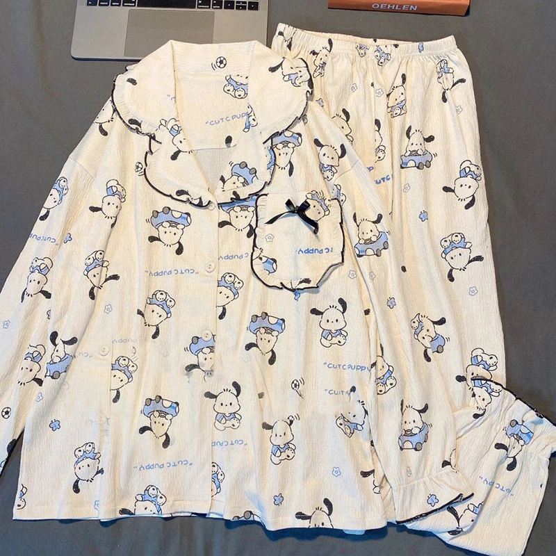 Cartoon Pochacco Kawaii Pajama - KawaiiMerch.com