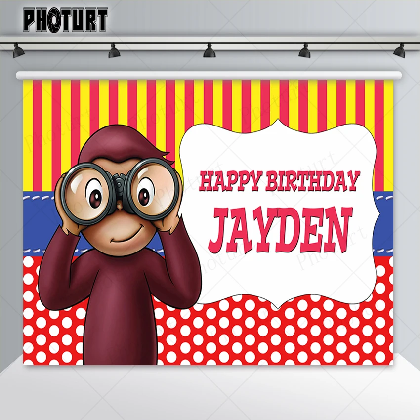 Curious George Backdrop