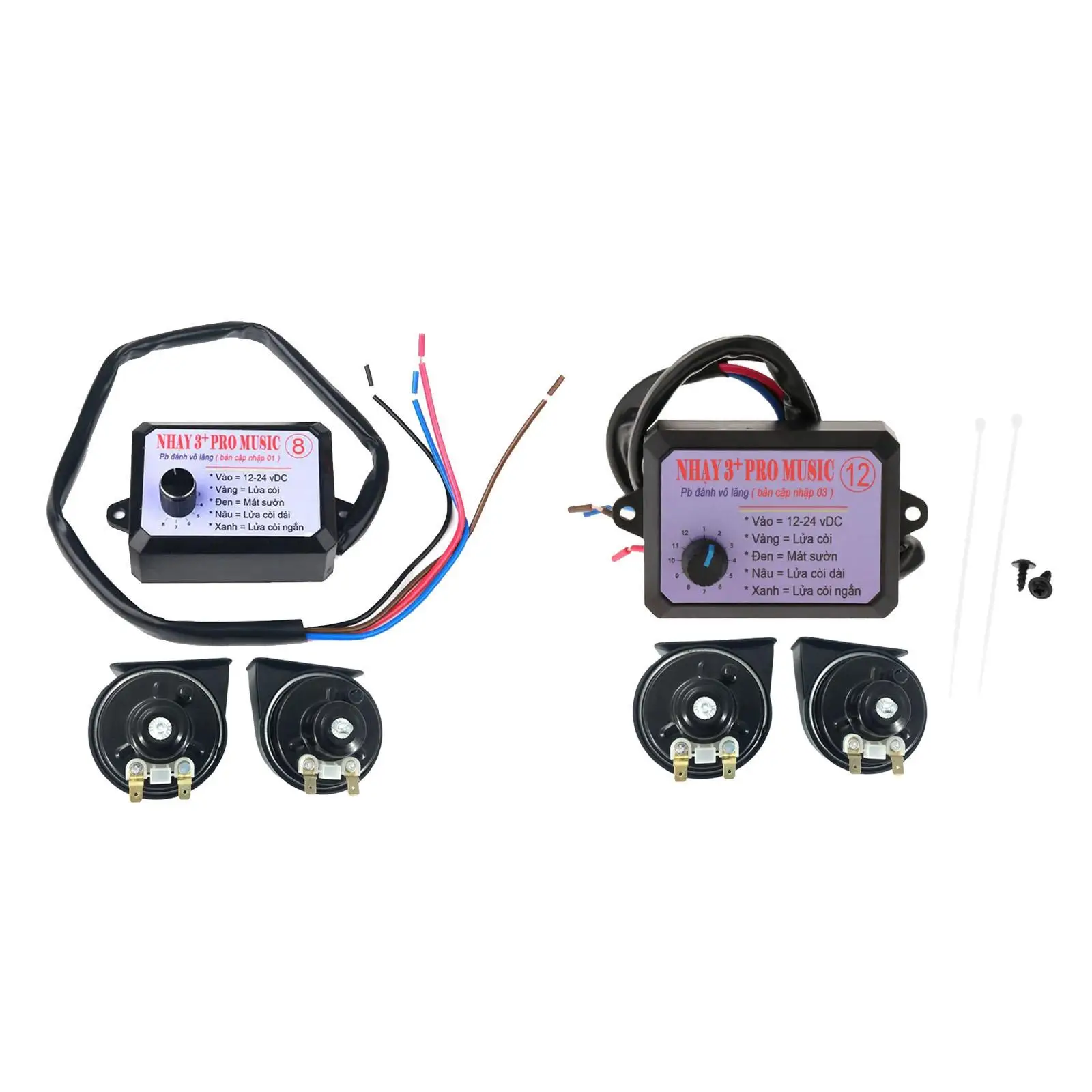 Generic-12V-Car-Electric-Horn-Controller-Set-Professional-Repair-Parts ...