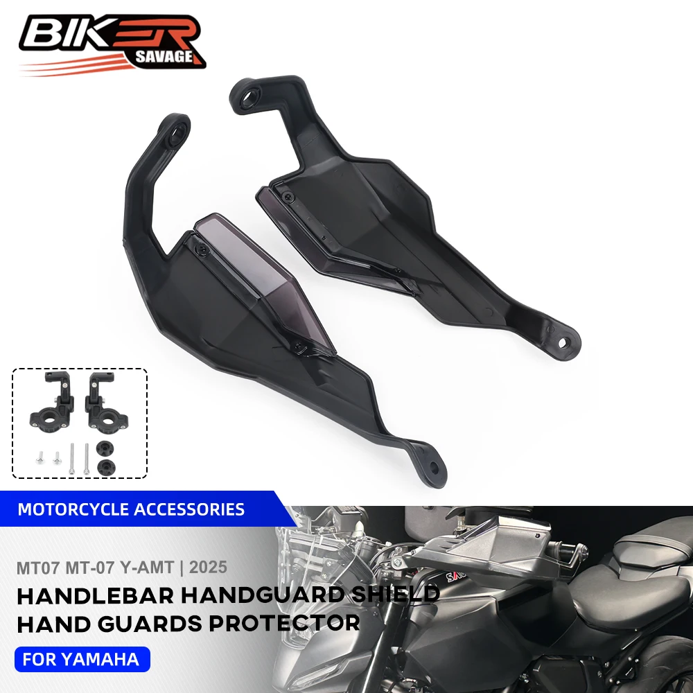 MT07 Y-AMT Handlebar Handguard Shield For Yamaha MT-07 MT07 Y-AMT 2025 ...