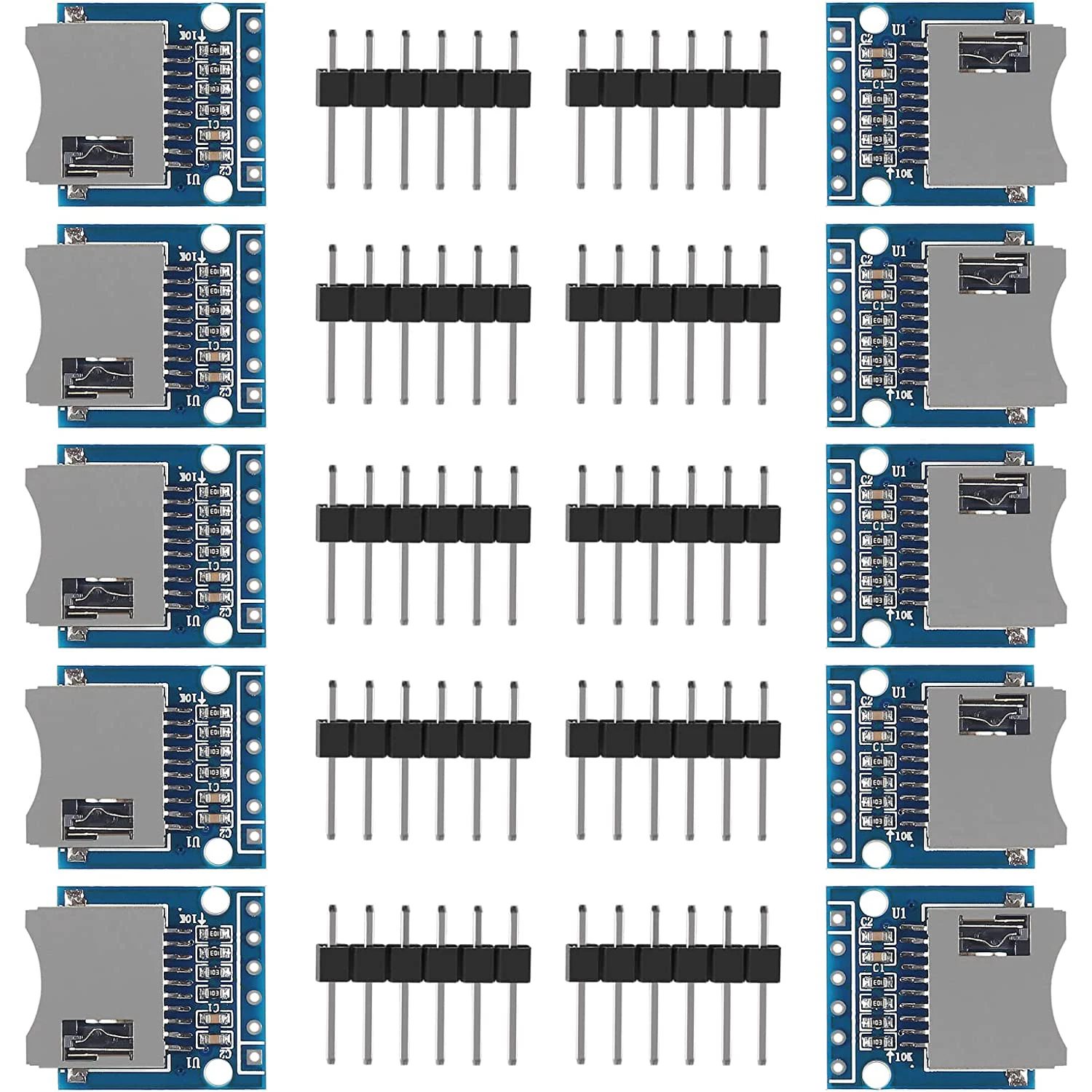 10PCS-Micro-SD-SDHC-TF-Card-Adapter-Reader-Module-with-SPI-Interface ...