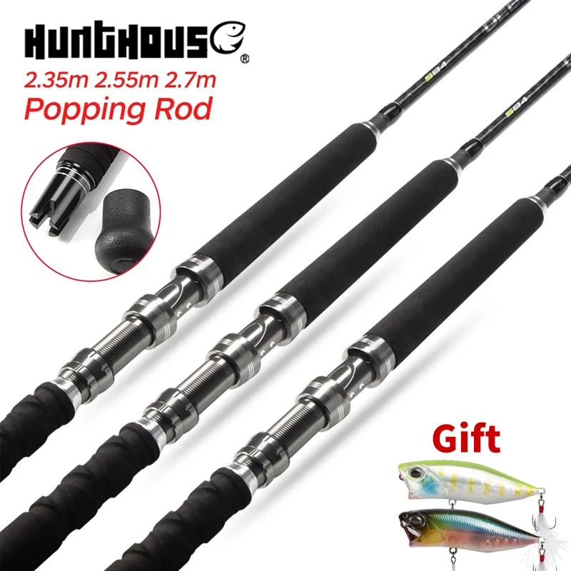 Hunthouse-Popping-Fishing-Rod-2-35m-2-55m-2-7m-Fuji-Guide-Toray-Carbon ...