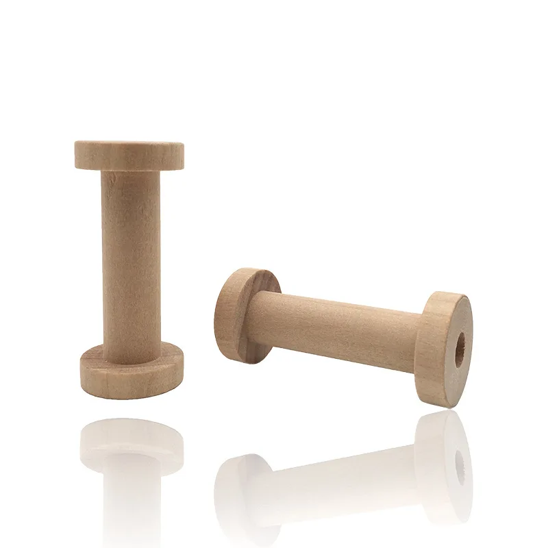 10Pcs-Natural-Wooden-Spools-3x7cm-Thread-Reels-Organizer-for-Sewing ...