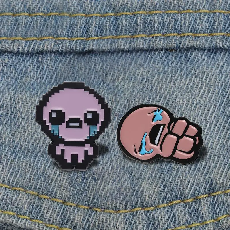 The-Binding-of-Isaac-Enamel-Pins-Custom-Brooches-Anime-Games-Lapel ...