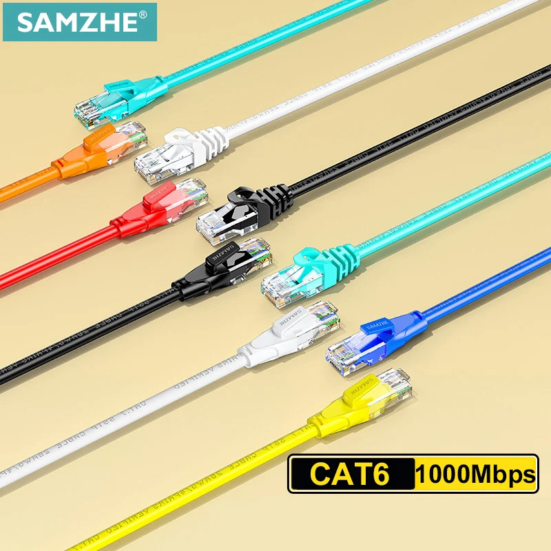 Samzhe-Ethernet-kablosu-Cat6-Gigabit-y-ksek-h-zl-1000Mbps-Internet ...