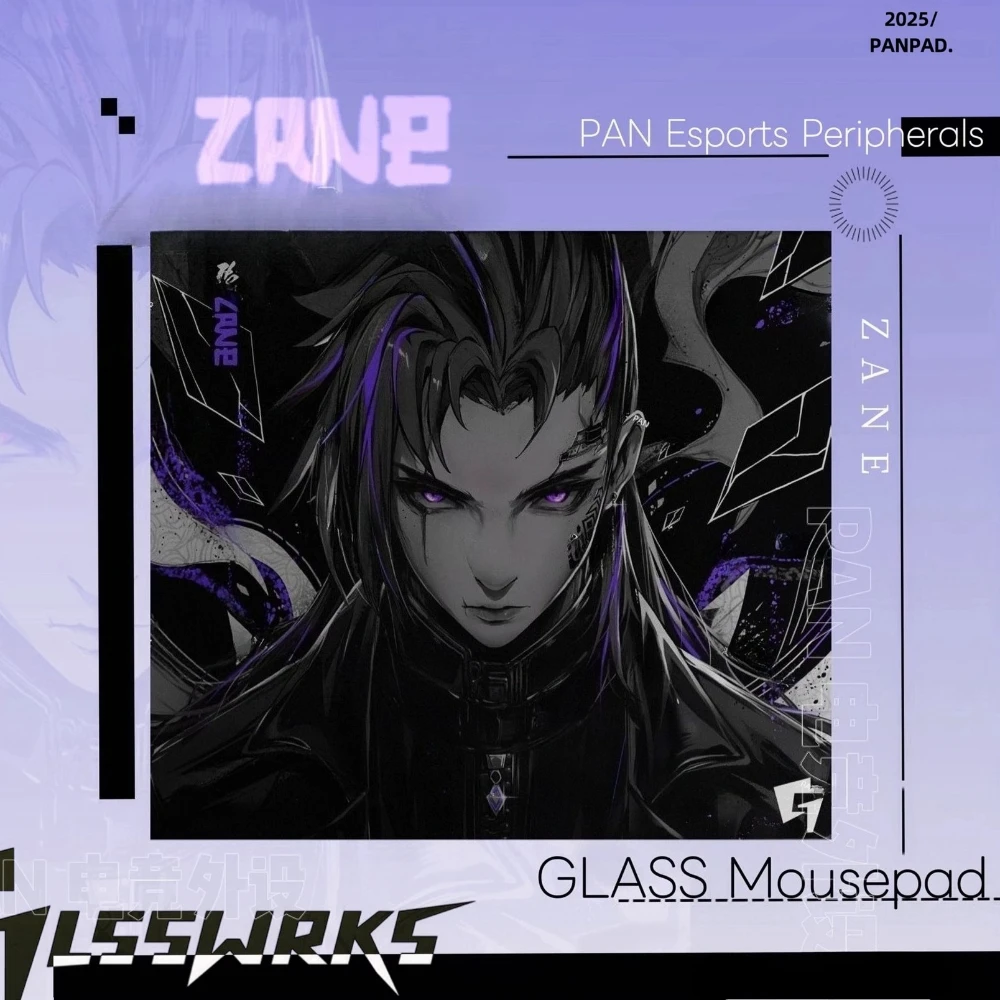 Glsswrks X Zane Glass Gaming Mouse Pad Reproduced Upgrade Coated Smooth ...