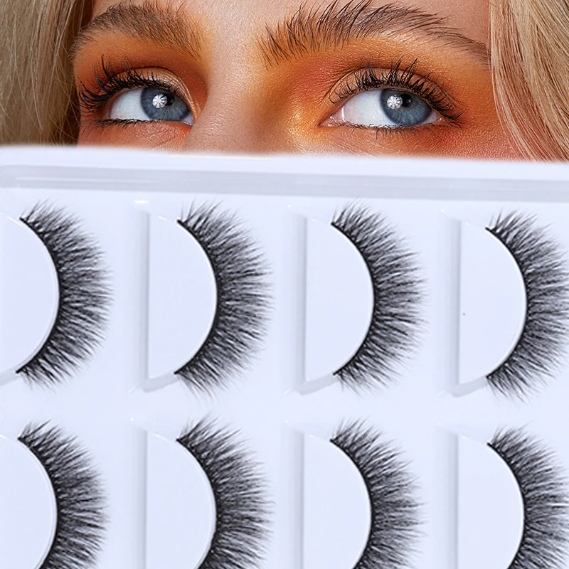 5-Pairs-3D-Faux-Eyelashes-Volume-Fluffy-False-Eyelash-Extension-Natural ...