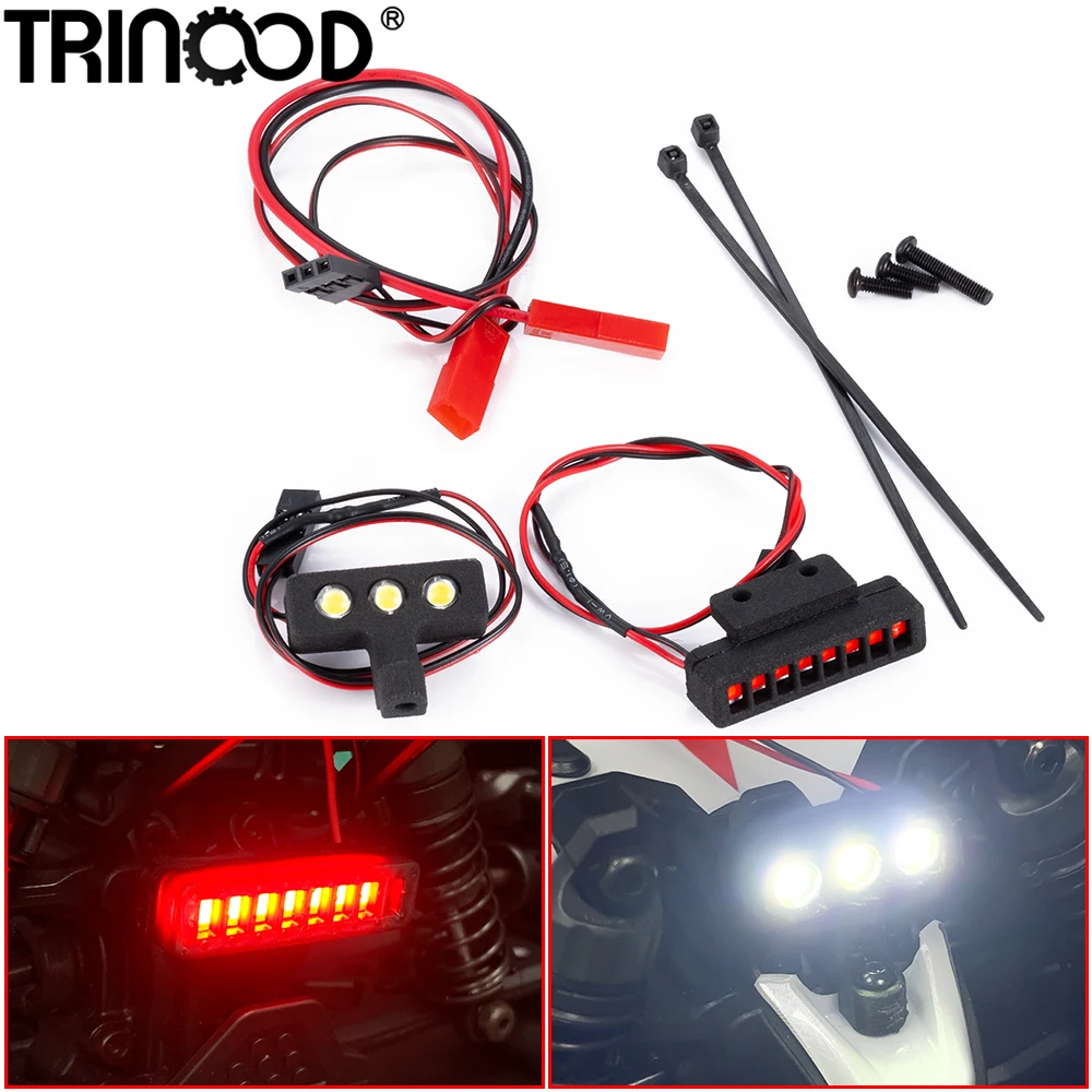 TRINOOD Front and Rear Light Set LED Light Spotlights Headlight ...