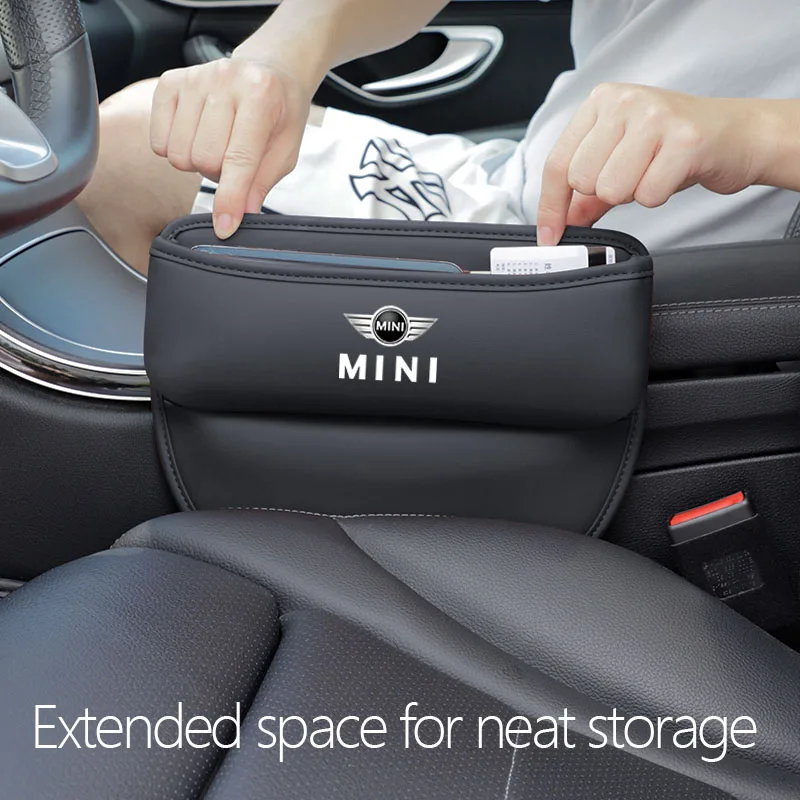 Car Seat Slit Storage Bag Gap Organizer Box Accessory For Mini Cooper ...