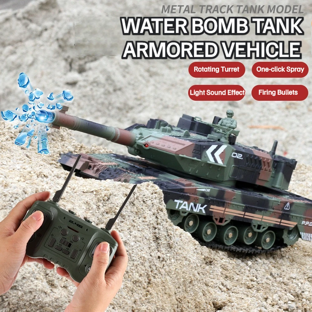 Rc-Tank-2-4G-13-Channel-Water-Bomb-Spray-Battle-Gen2-Simulate-German ...