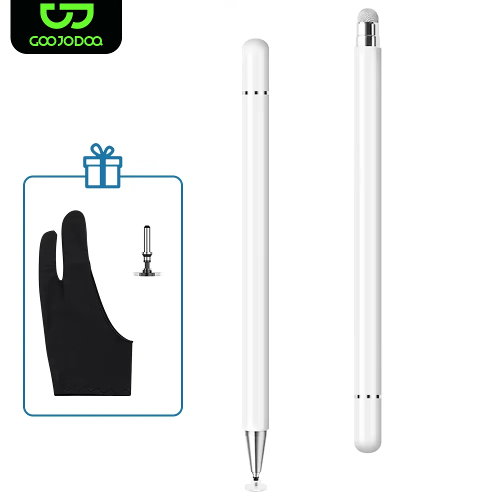 GOOJODOQ Universal Stylus Pen 2-In-1 Aluminum Automatically Absorb Pen ...